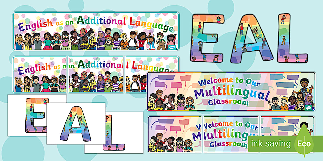 EAL and Multilingual Classroom - Display Lettering - Twinkl