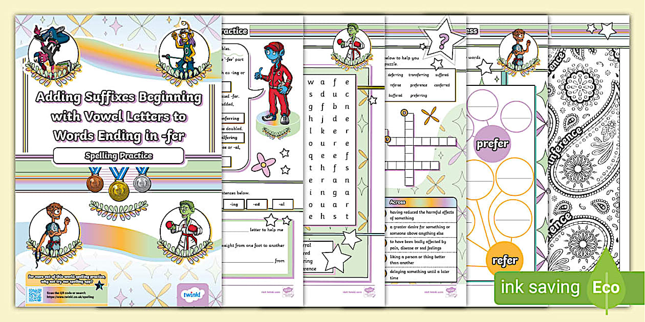 Adding Suffixes Beginning with Vowel Letters to Words Ending in -fer KS2