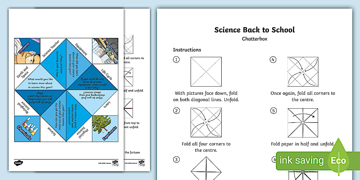Back to School Science Chatterbox (Teacher-Made) - Twinkl