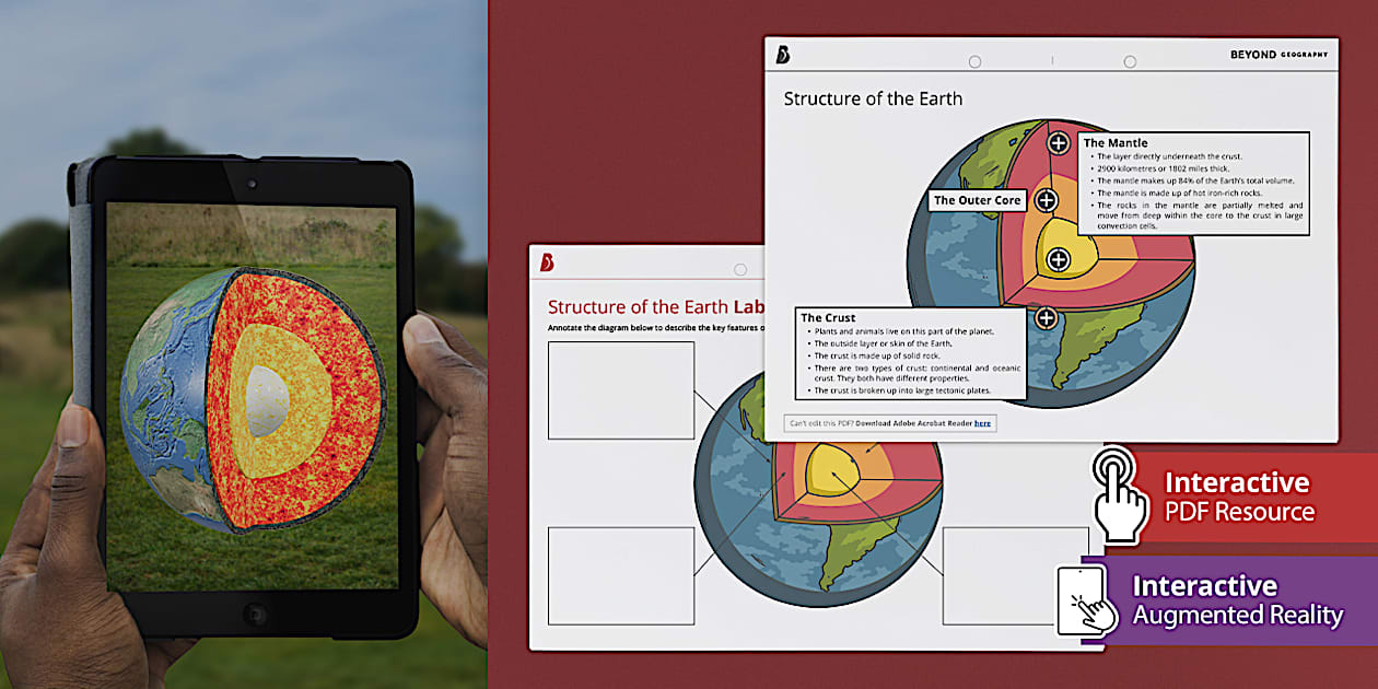 Secondary Geography: Augmented Reality Structure of the Earth Activity