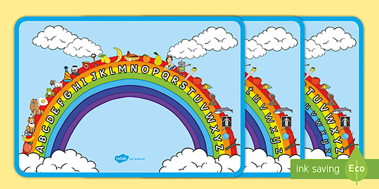 Rainbow Sounds Display Posters (teacher made) - Twinkl