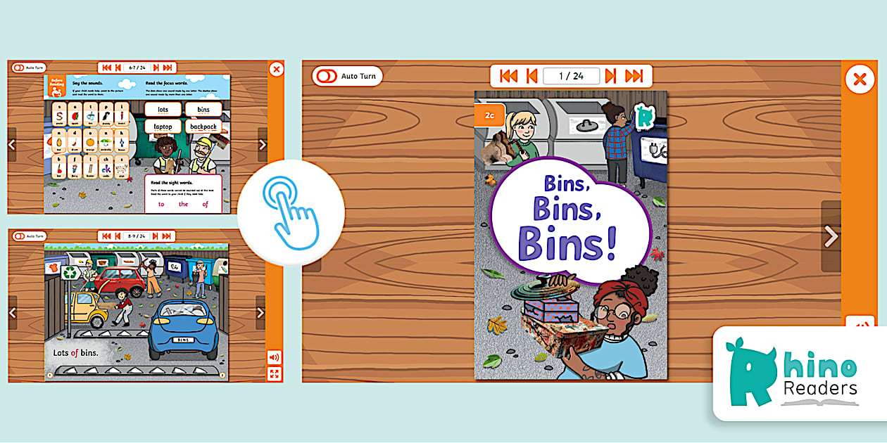 Level 2c Decodable Readers: Bins, Bins, Bins! (teacher made)