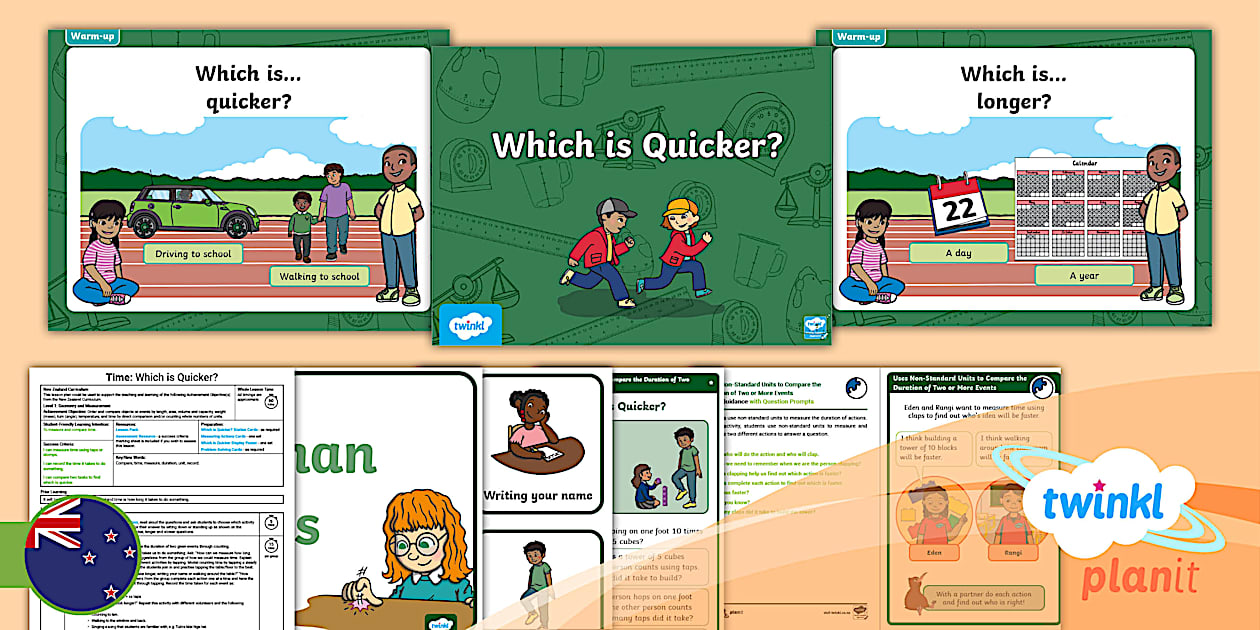 Level 1 Time: Use Non-Standard Units to Compare the Duration of Two or More