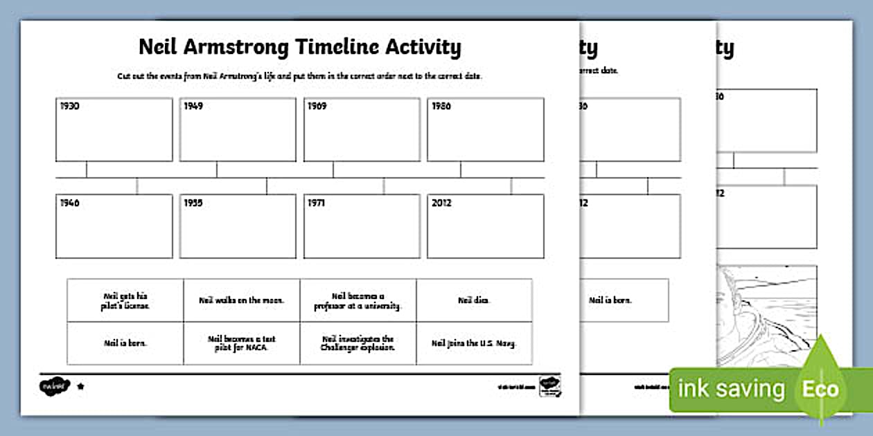 Neil-Armstrong-Timeline- Activity Sheets (teacher made)