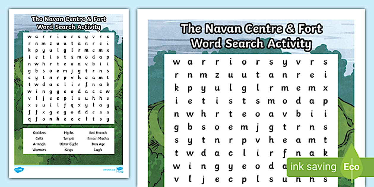 The Navan Centre & Fort Word Search Activity (Teacher-Made)