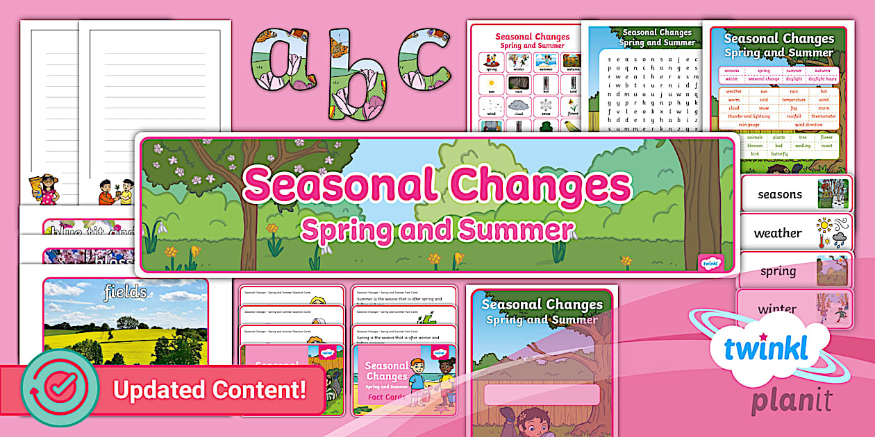 Science: Seasonal Changes (Spring and Summer) Y1 Additional Resources