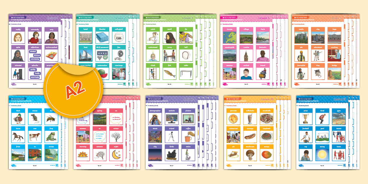 ESL Curriculum Supplementary Printable Materials [Level 6]