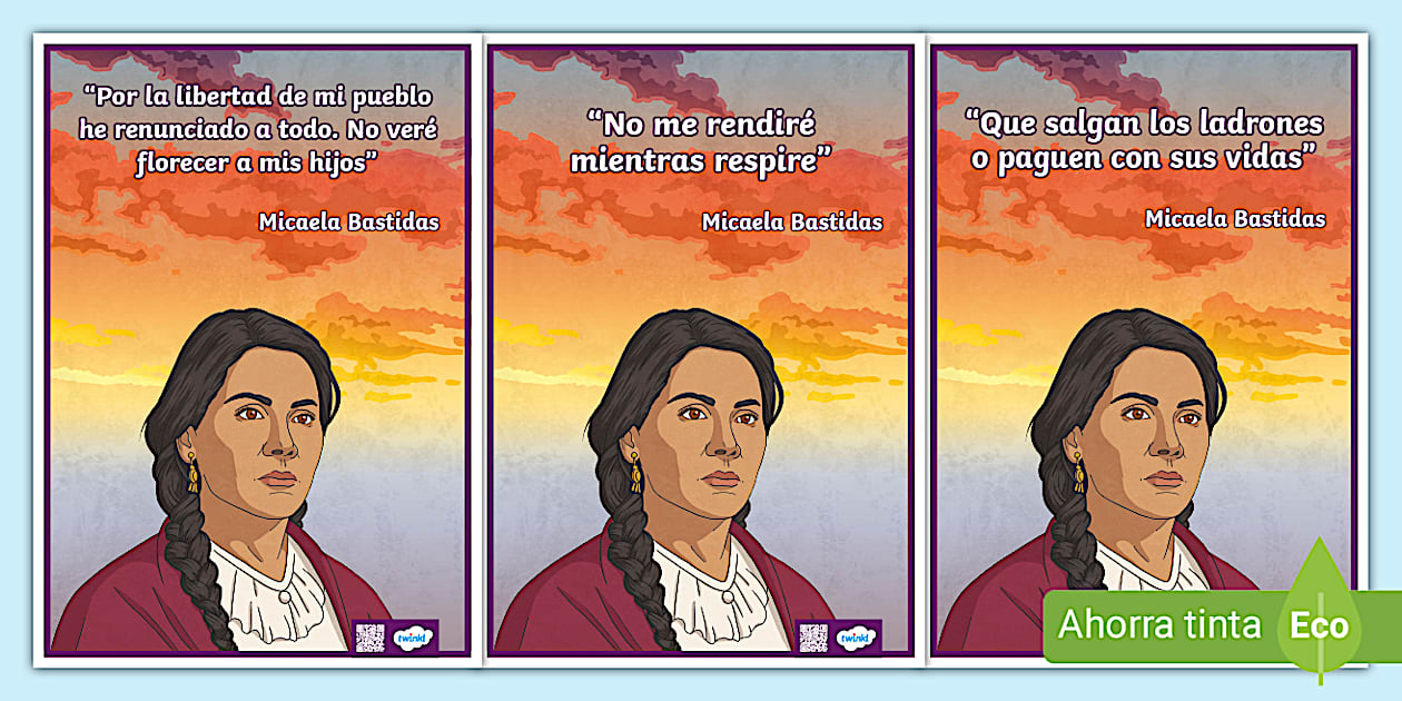 Afiches: Frases de Micaela Bastidas