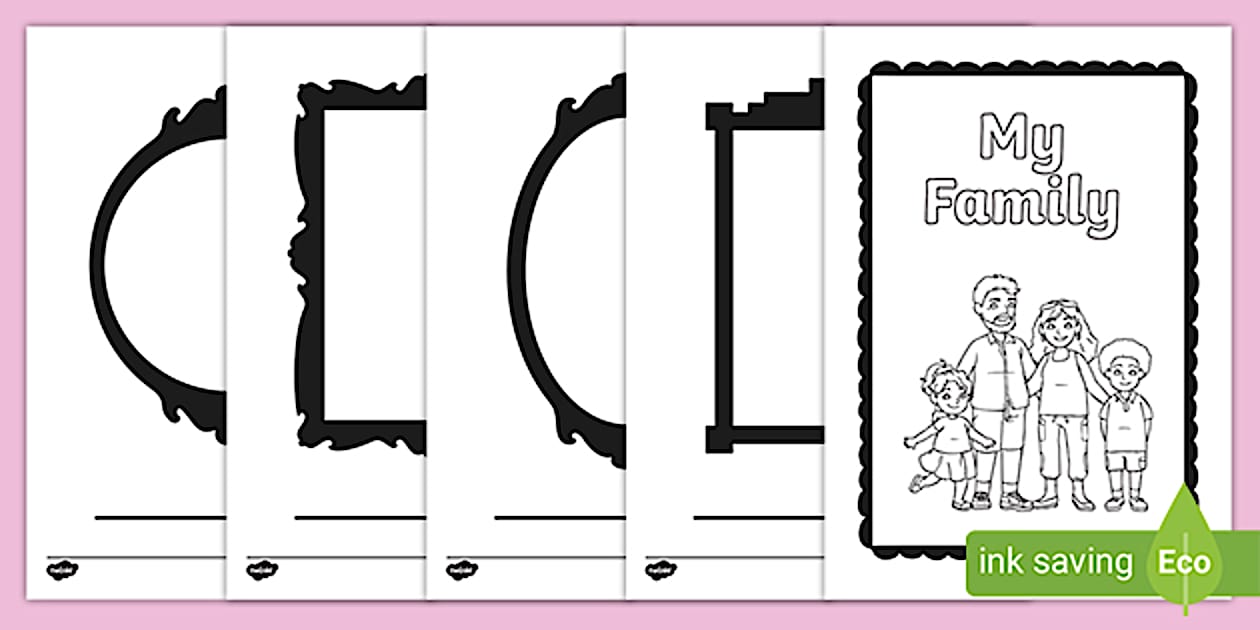 All About My Family Printable Book (teacher made) - Twinkl