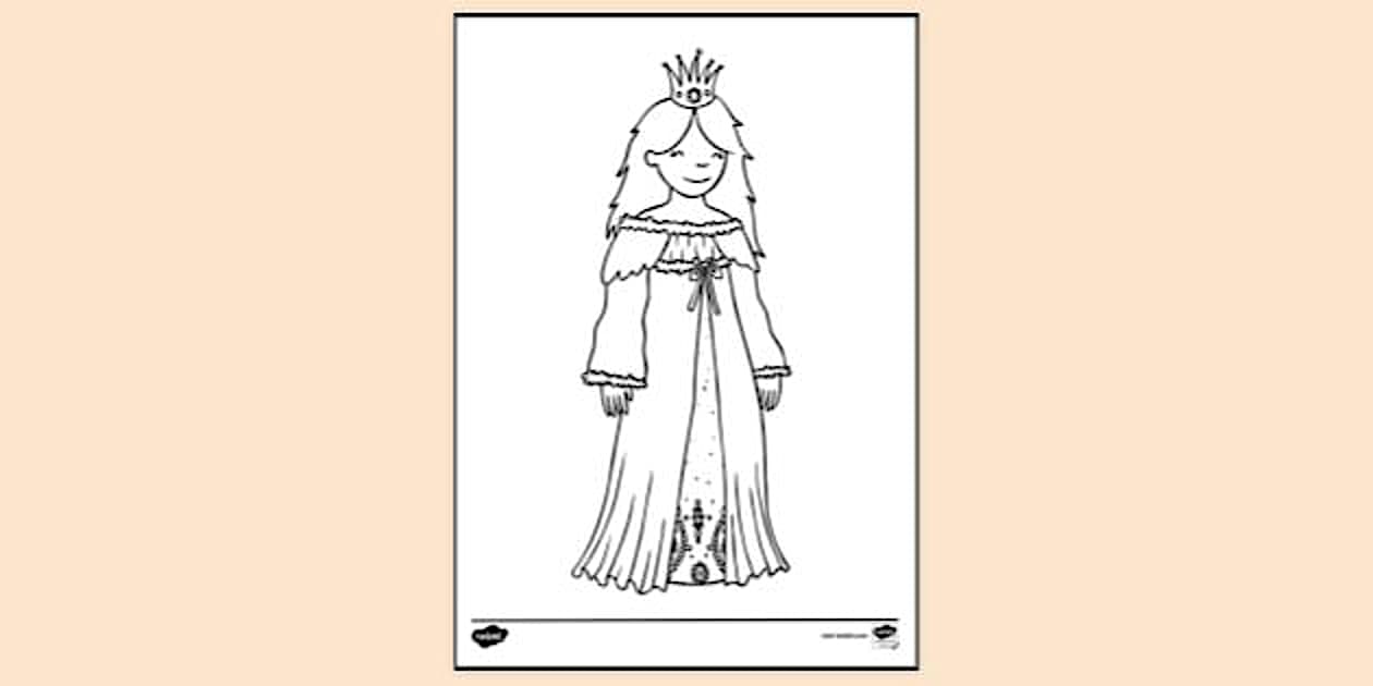 Easy Princess Colouring | Colouring Sheets - Twinkl