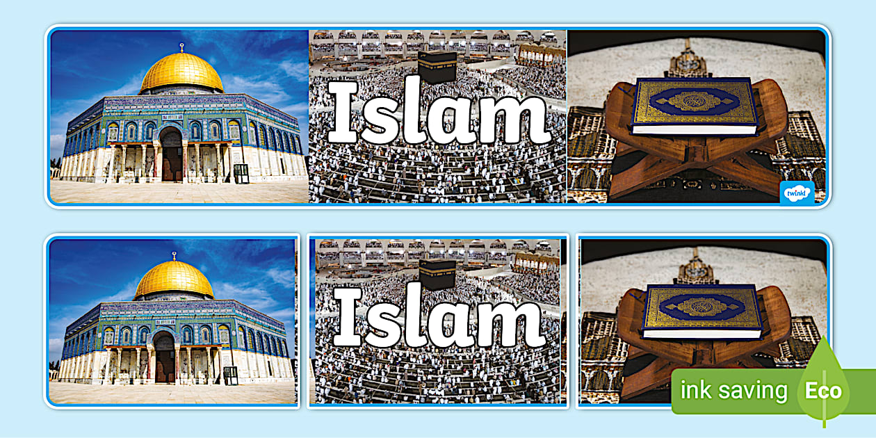 Islam Photo Display Banner (teacher made) - Twinkl