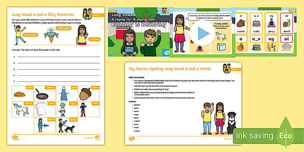 Twinkl Phonics Long Vowel Sounds Level 5 Week 9 Lesson 2