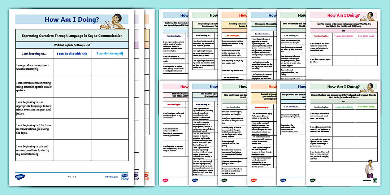 CfW Child-Friendly Progression Trackers: PS1 Pack - Twinkl