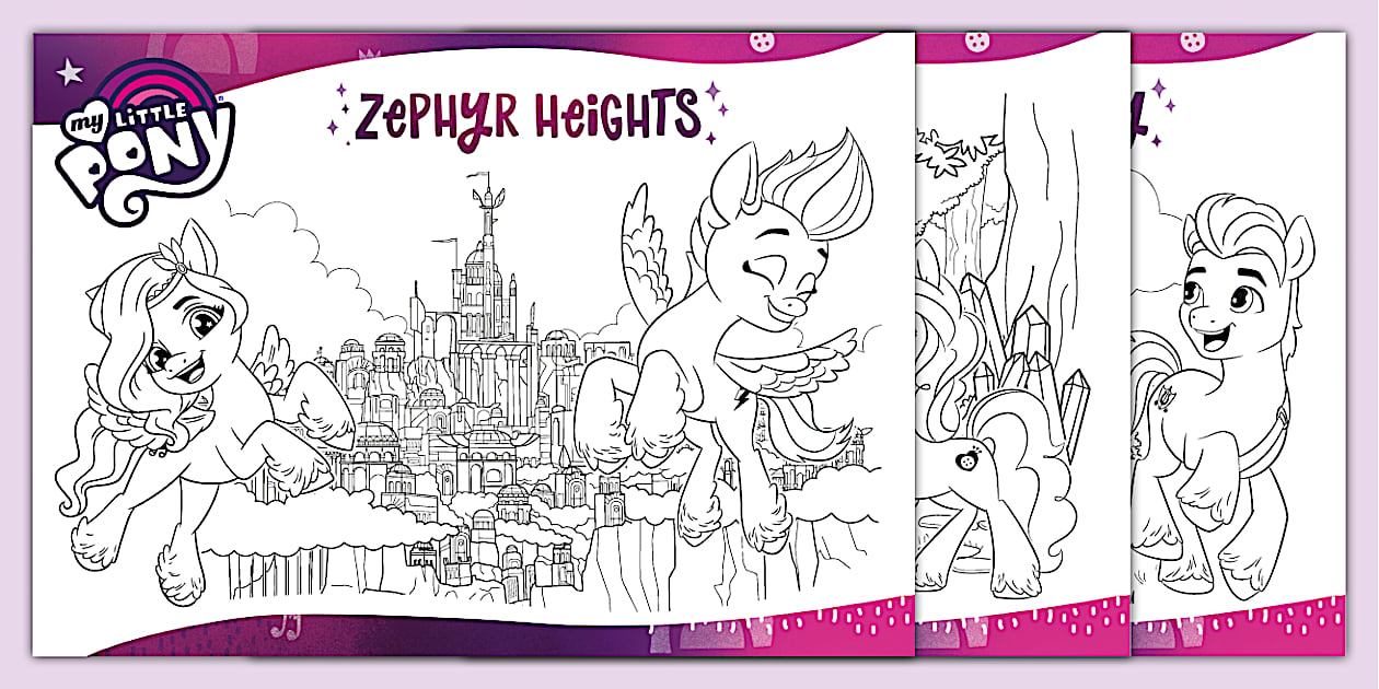 FREE! - My Little Pony Equestria Colouring Pages | Twinkl