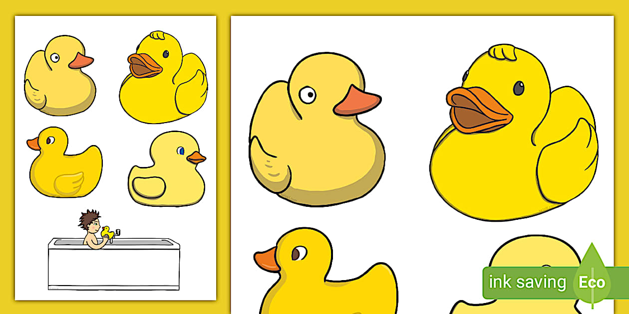 Rubber Duck Clip Art Cut-Outs (teacher made) - Twinkl