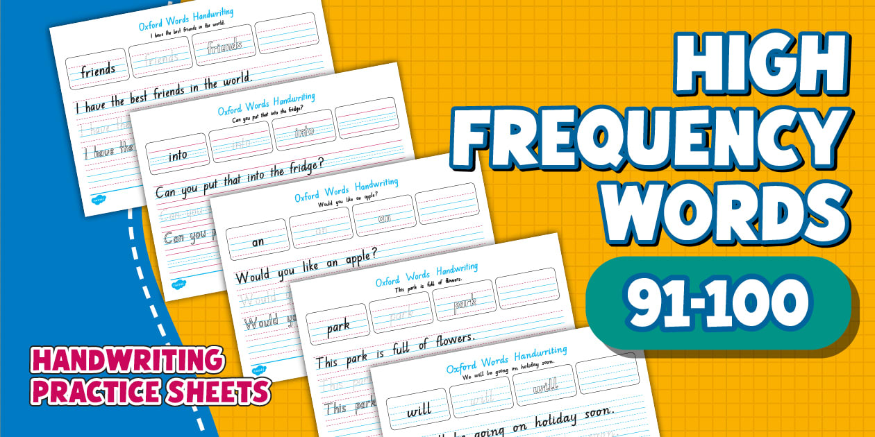 High Frequency Words 91-100