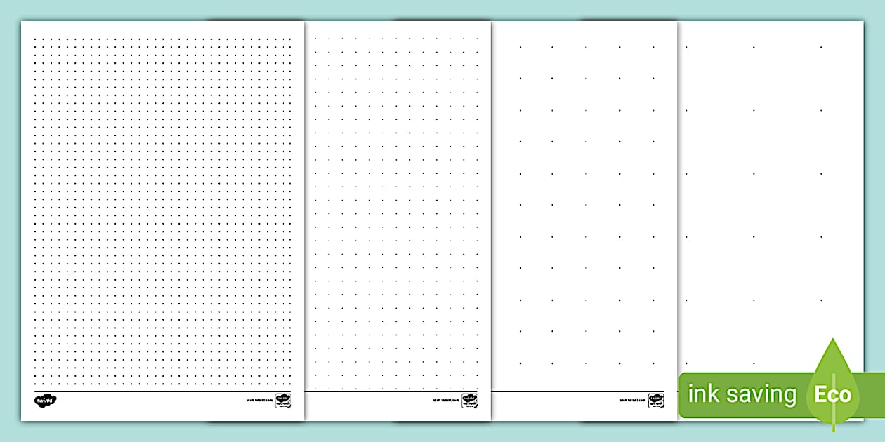 Dotted Paper Worksheet / Worksheets (teacher made) - Twinkl