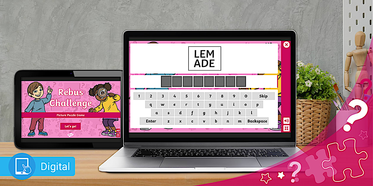 Rebus Challenge - Twinkl Puzzled – Kids Puzzles - Twinkl