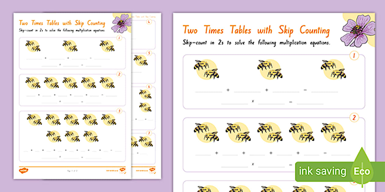Stage 4 Two Times Tables with Skip Counting (teacher made)
