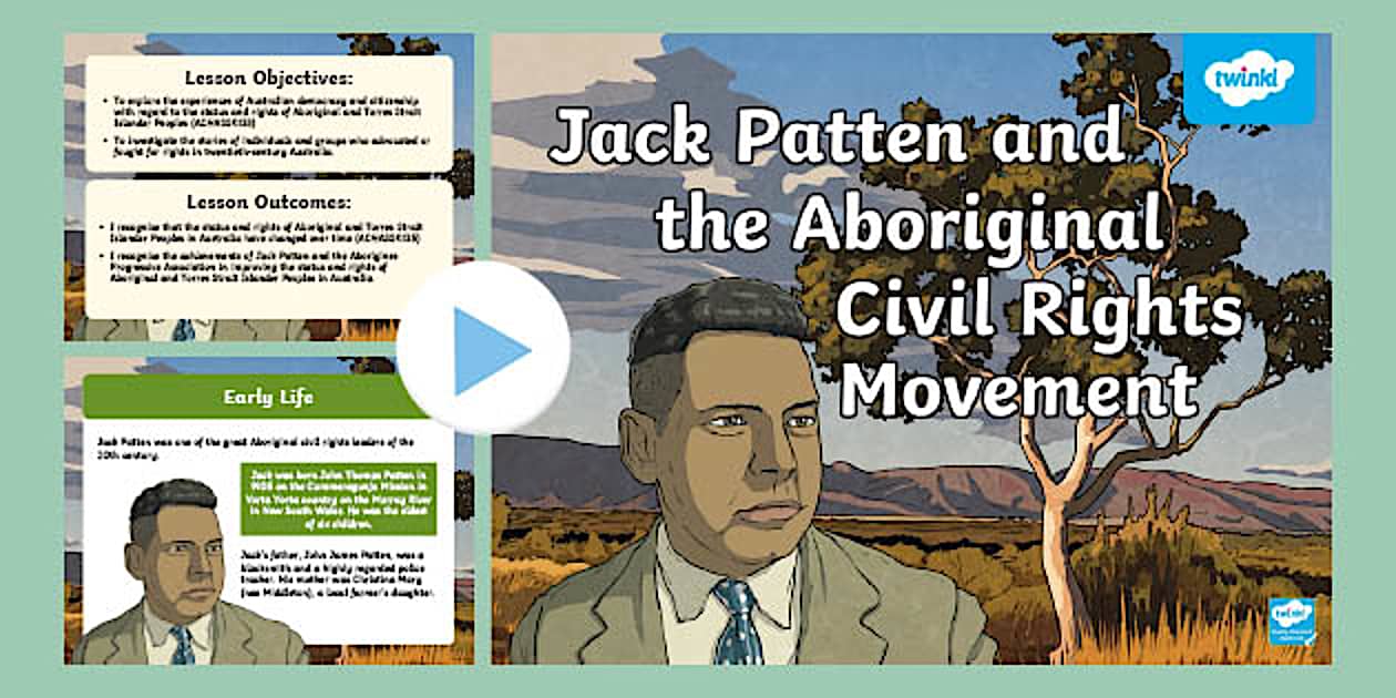 Jack Patten and Aboriginal Civil Rights Powerpoint - Twinkl
