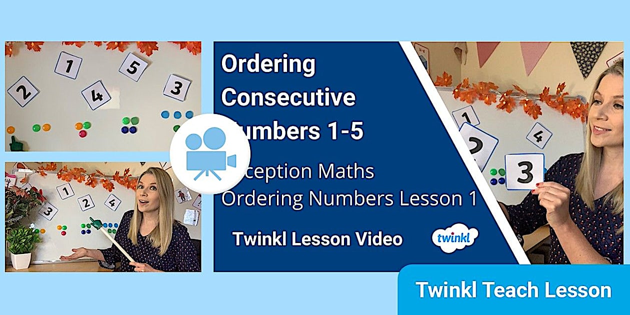 👉 Early Years Maths: Ordering Numbers Video Lesson 1