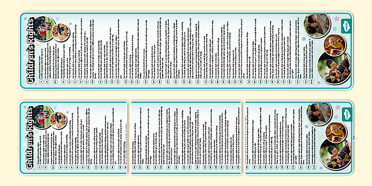 Children’s Rights Child-Friendly Display Poster - Twinkl