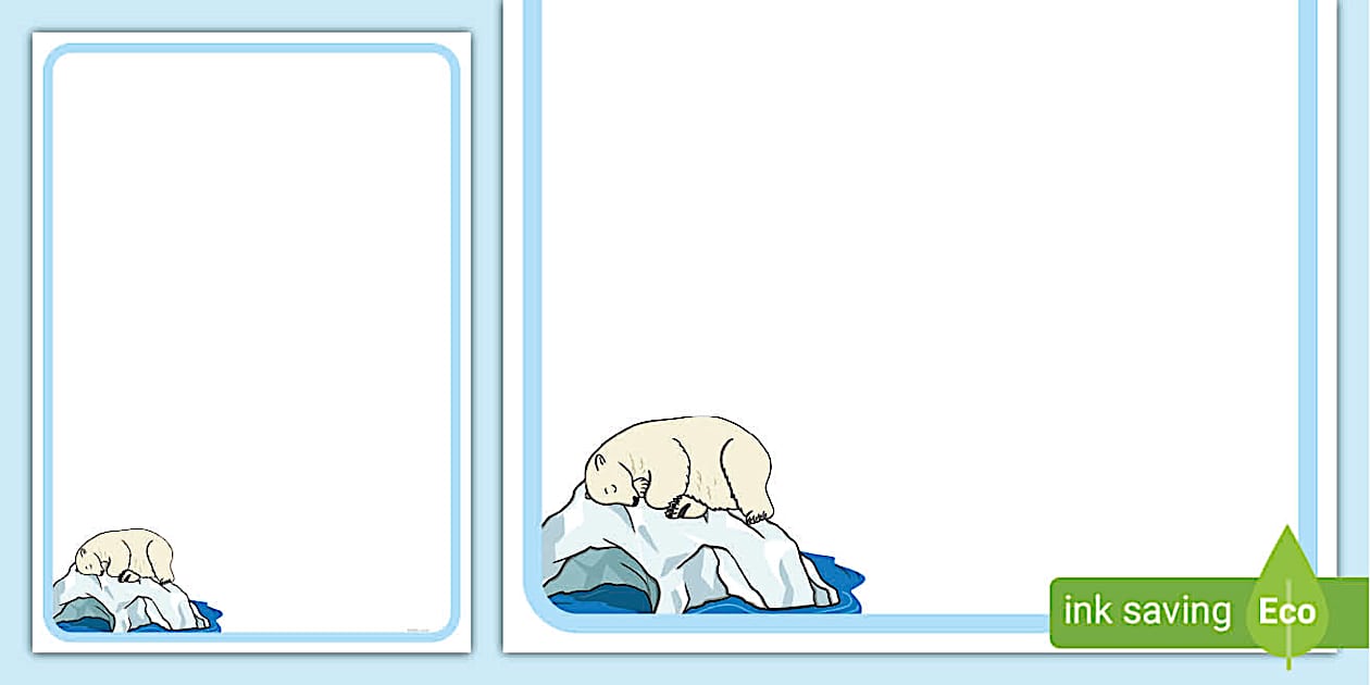 Arctic Habitat Page Border | Page Borders | Twinkl - Twinkl