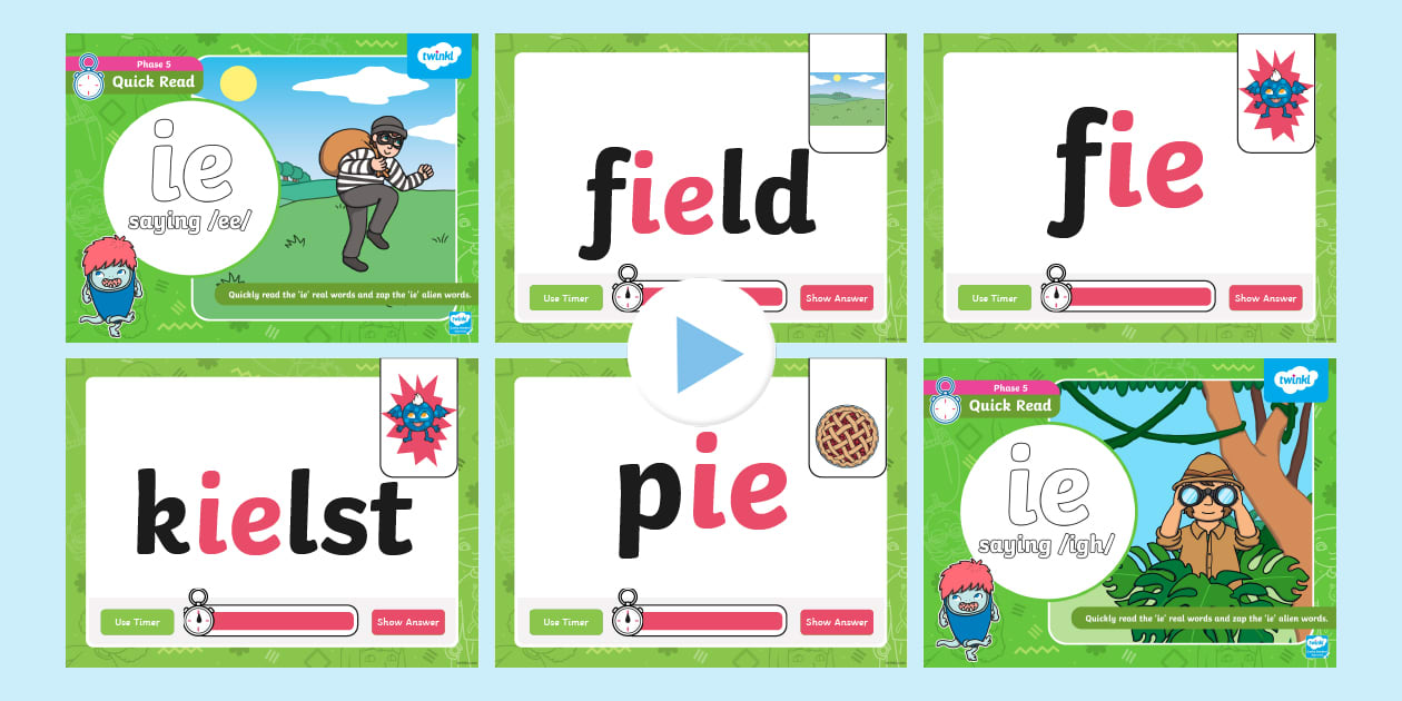 Phase 5 Alternative Pronunciation ‘ie’ PowerPoint Pack