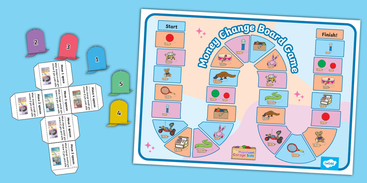 The Magnificent Garage Sale – Money Change Board Game
