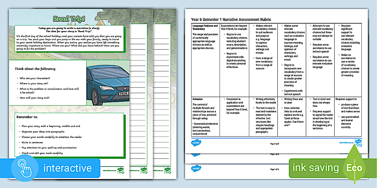 Year 6 Semester 1 Writing Assessment (teacher made) - Twinkl
