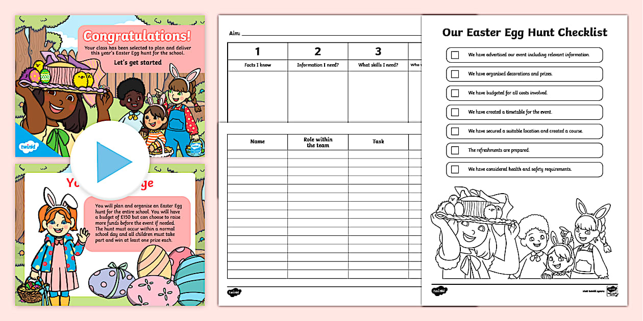 Enquiry-based Learning Pack: Planning an Easter Egg Hunt