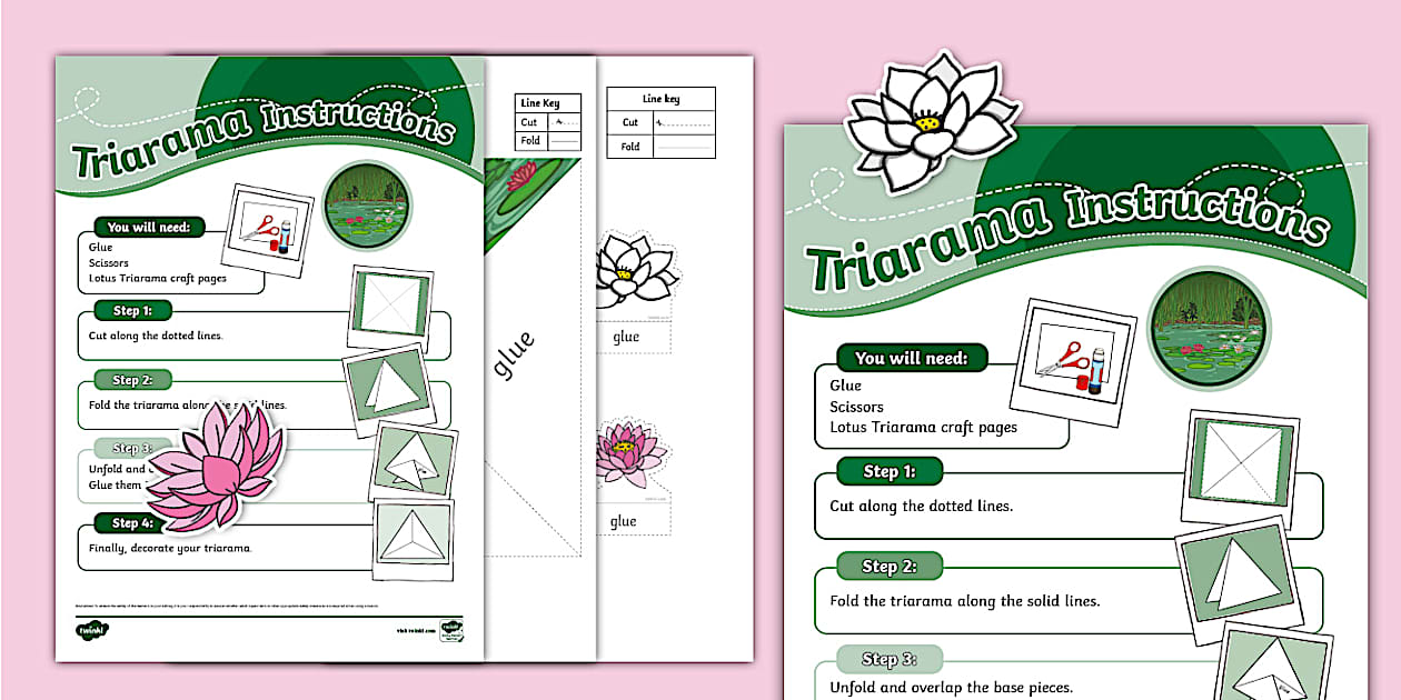 Lotus Triarama Craft - Twinkl Craft Instructions