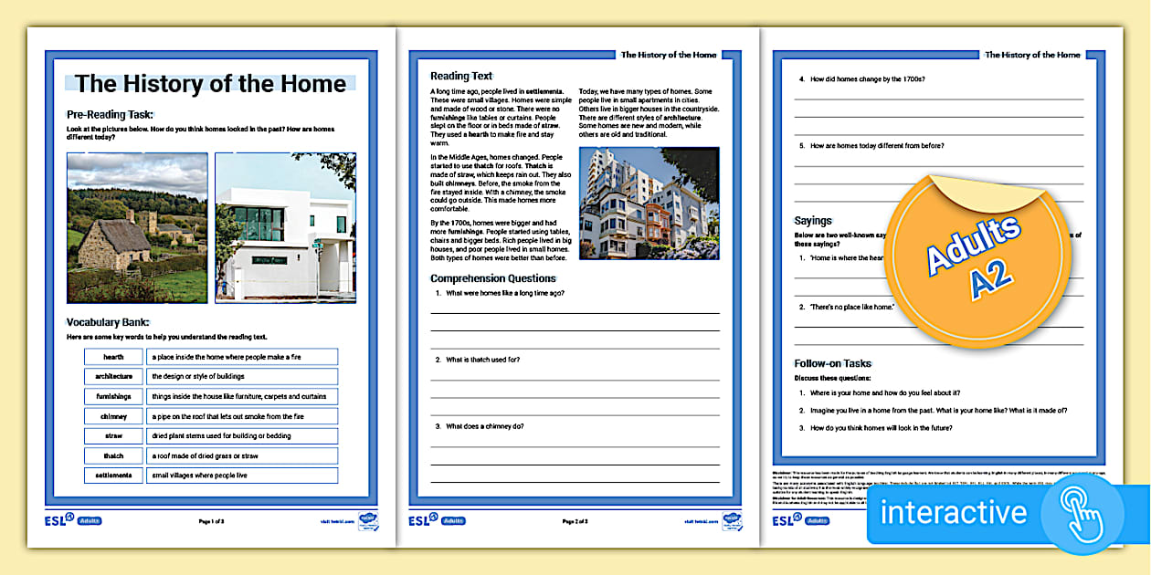 The History of the Home (teacher made) - Twinkl