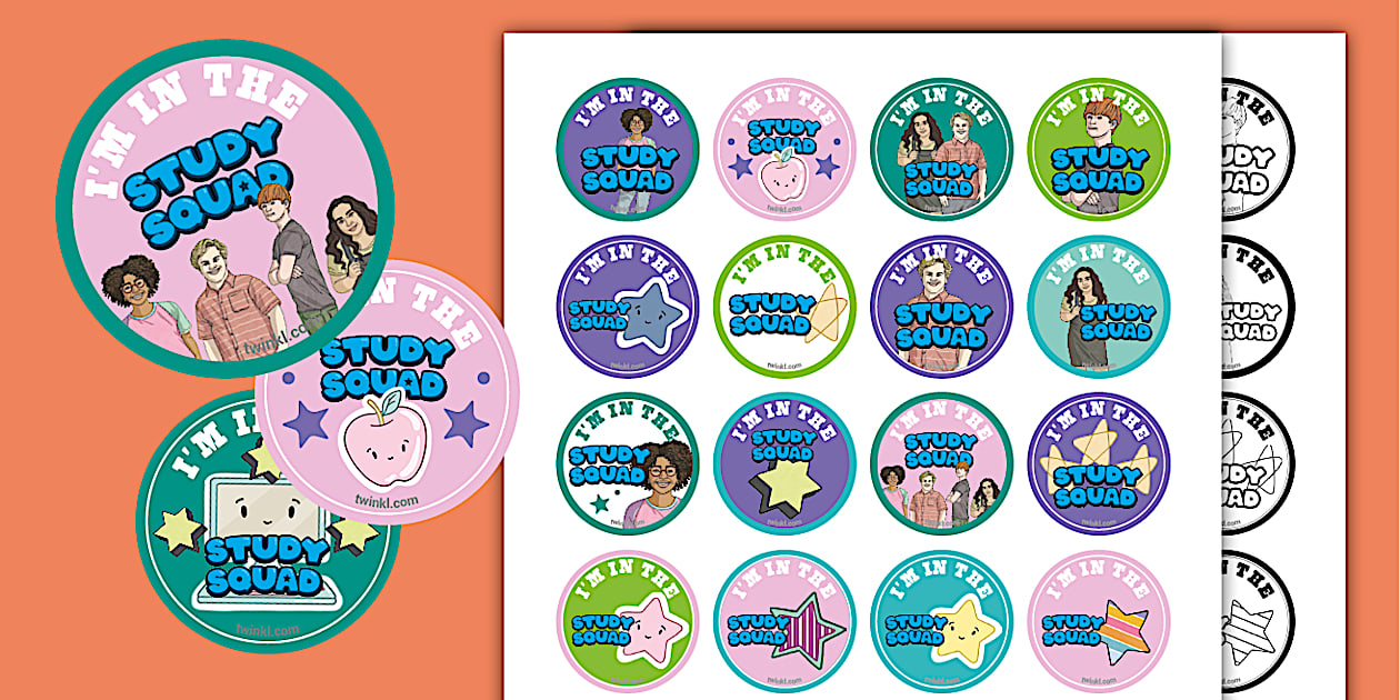 KS2 Study Squad 11+ Stickers (Teacher-Made) - Twinkl