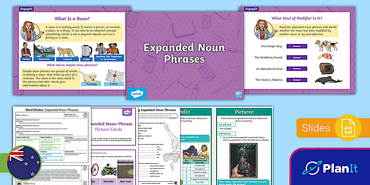 Phase 2 Writing: Word Choice: Expanded Noun Phrase - Twinkl
