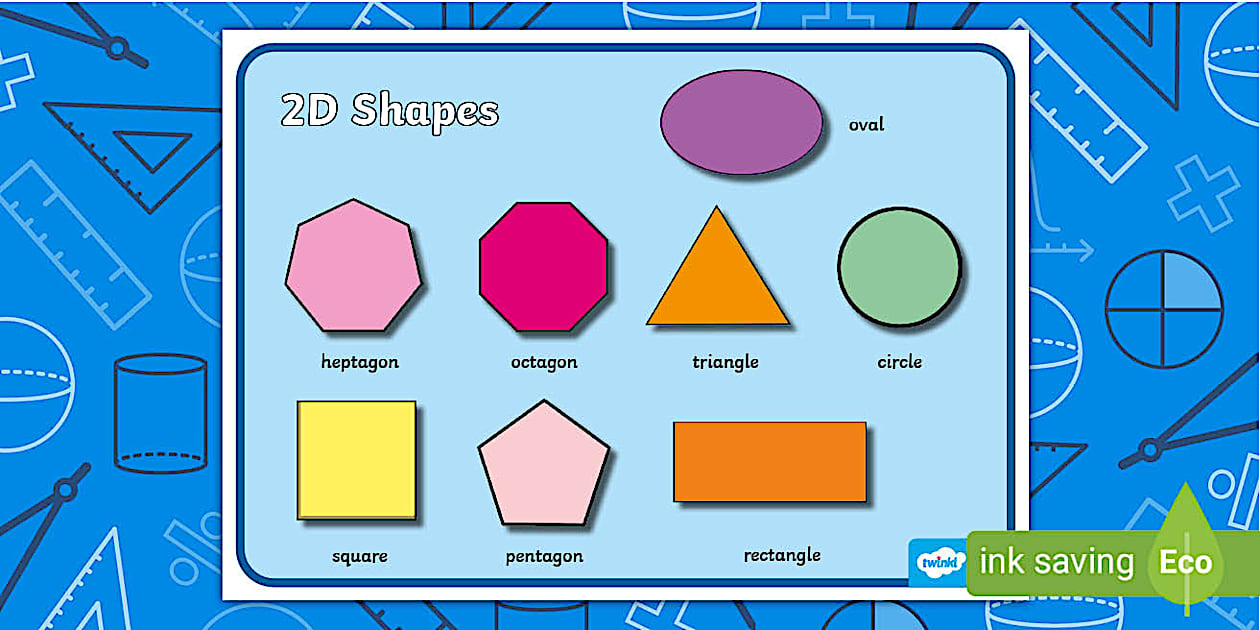 👉 2D Shapes Anchor Chart (teacher made) - Twinkl