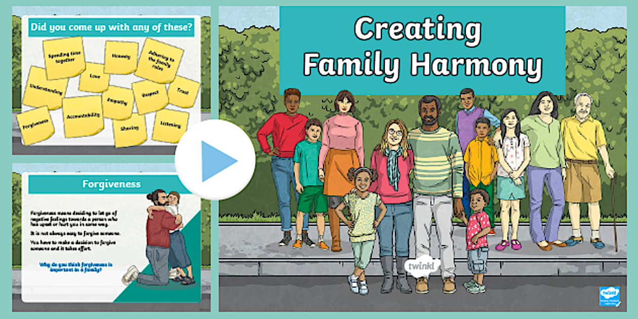 Creating Family Harmony (teacher made) - Twinkl