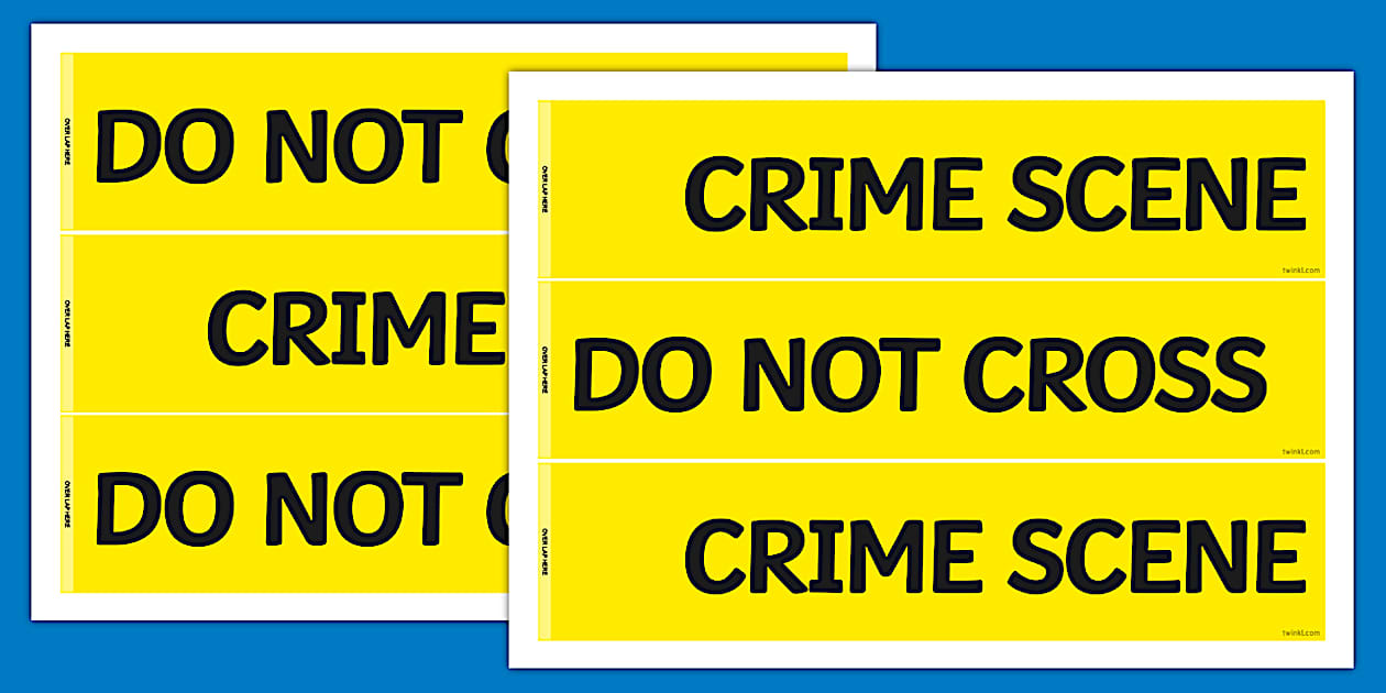 Crime Scene Role Play Tape (teacher made) - Twinkl