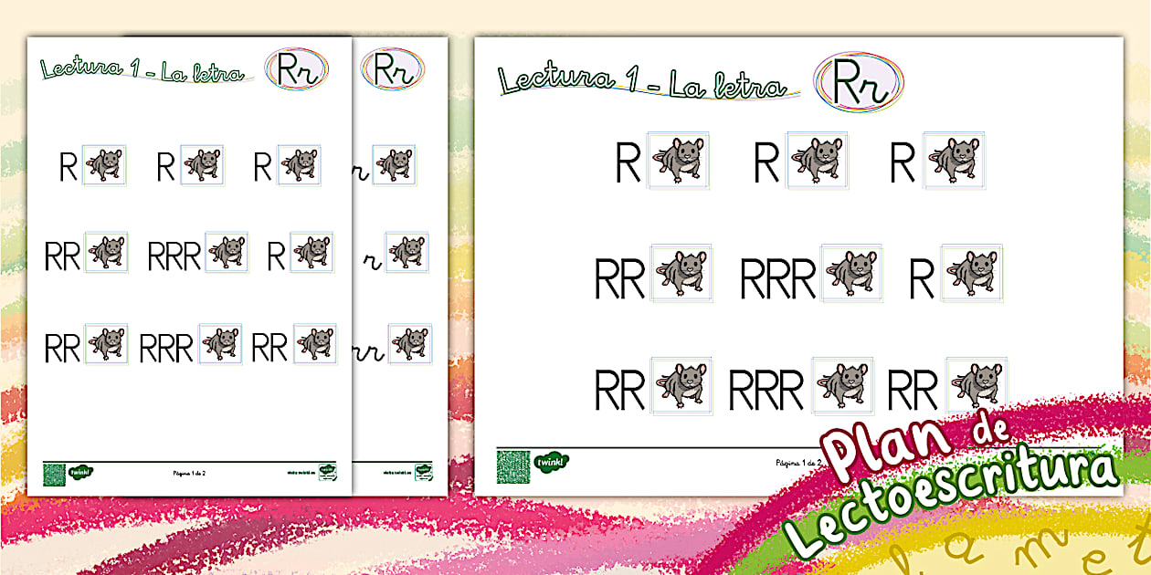 Plan de lectoescritura: La letra R - Lectura 1 - Twinkl