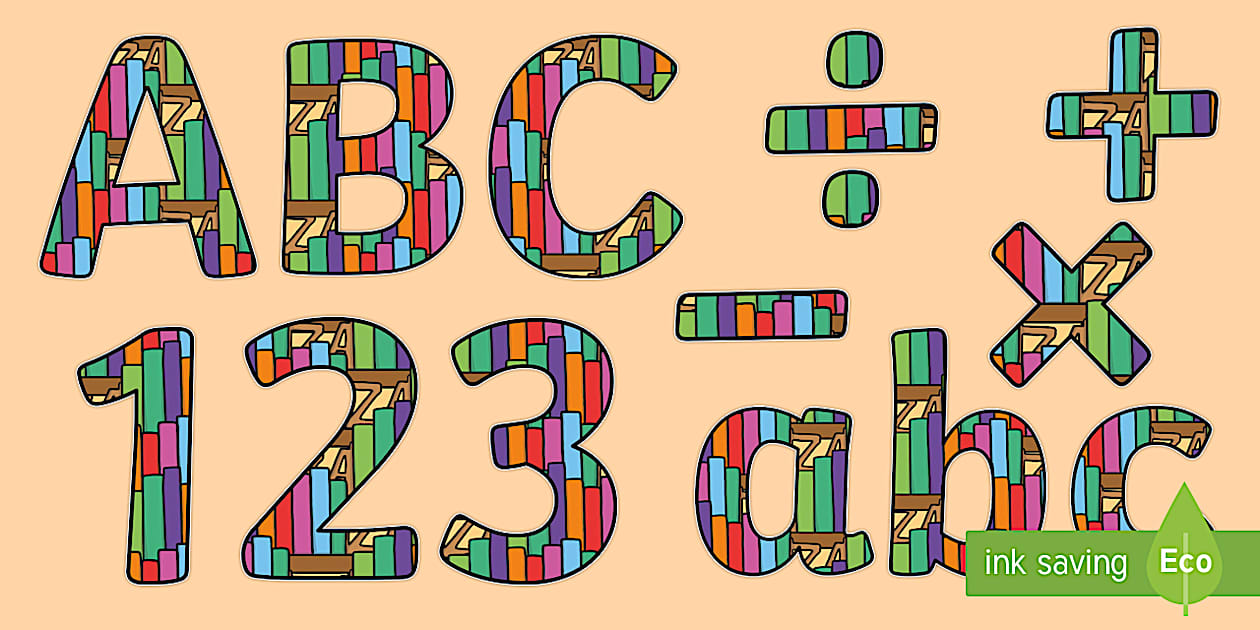 👉 Reading Display Lettering | Bookshelf Design | Easy to Print