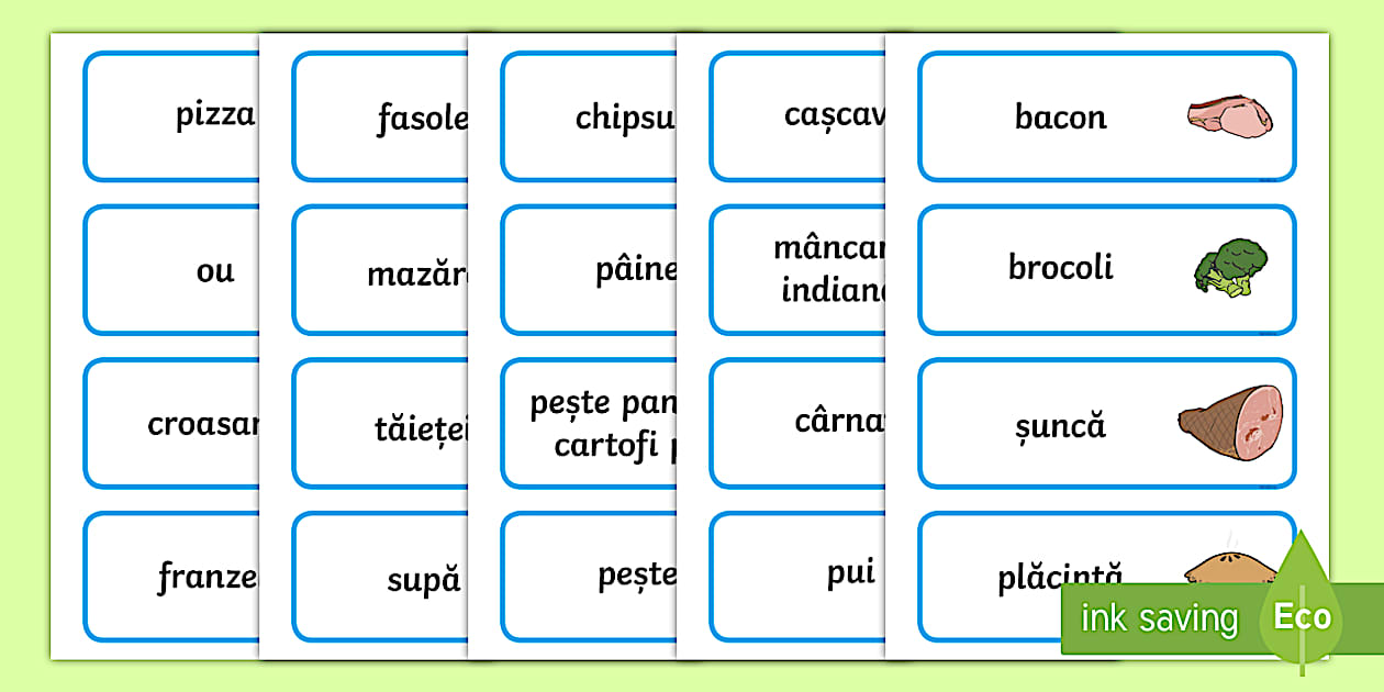 Alimente Jetoane cu imagini (teacher made) - Twinkl