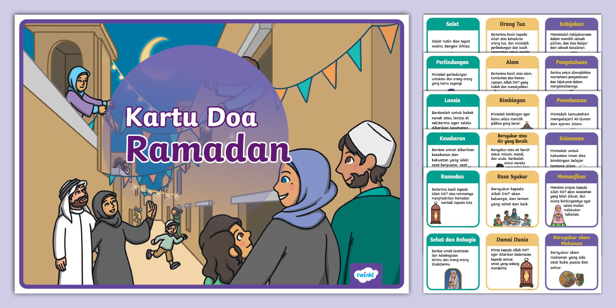 Kartu Doa Ramadan (teacher made) - Twinkl