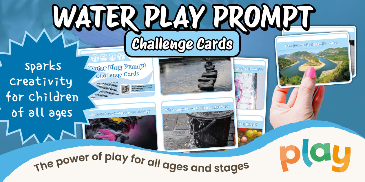 Water Play Prompt Challenge Cards