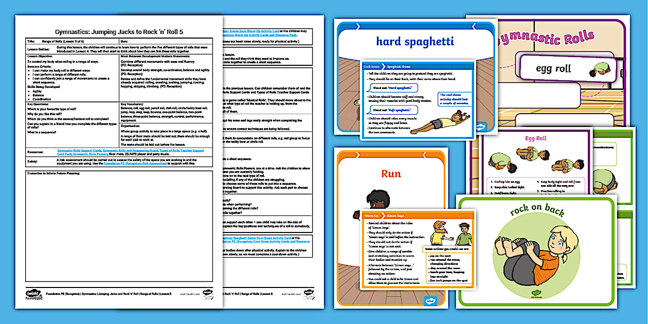 EYFS Gymnastics - Jumping Jacks Lesson 5: Range of Rolls