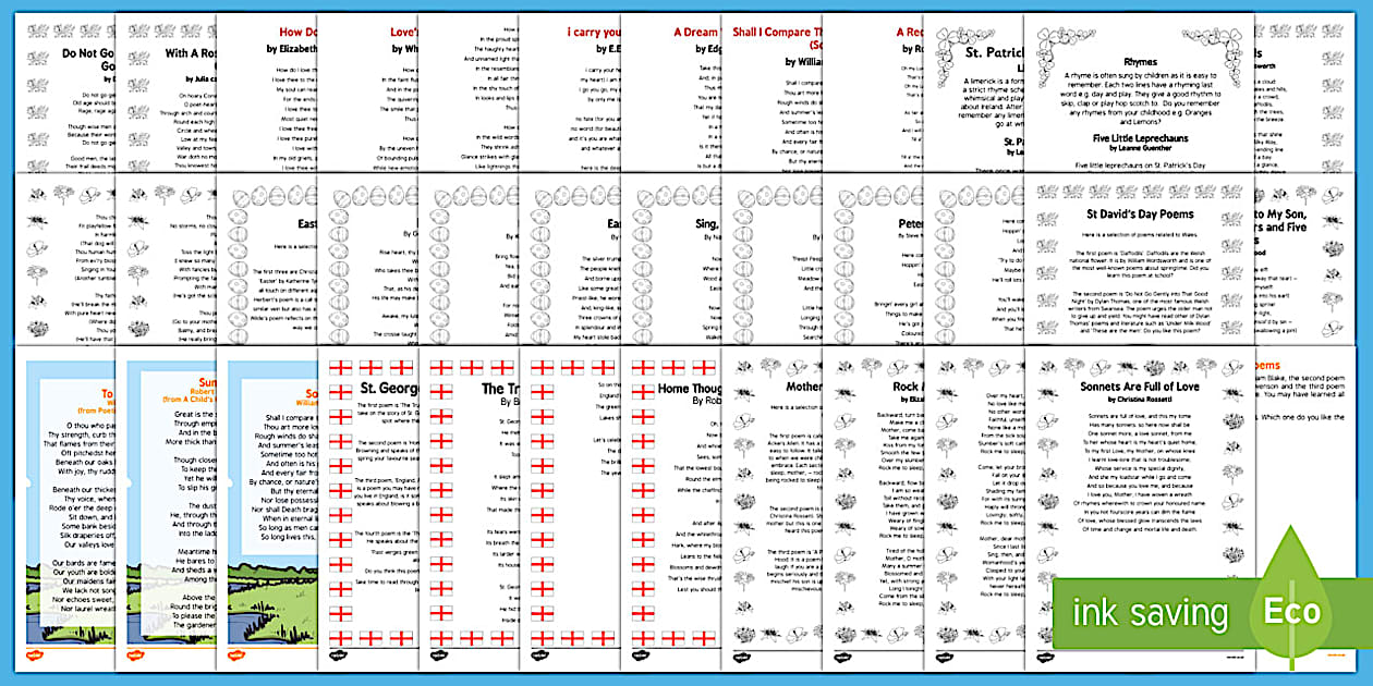 Themed Poems Resource Pack (teacher made) - Twinkl