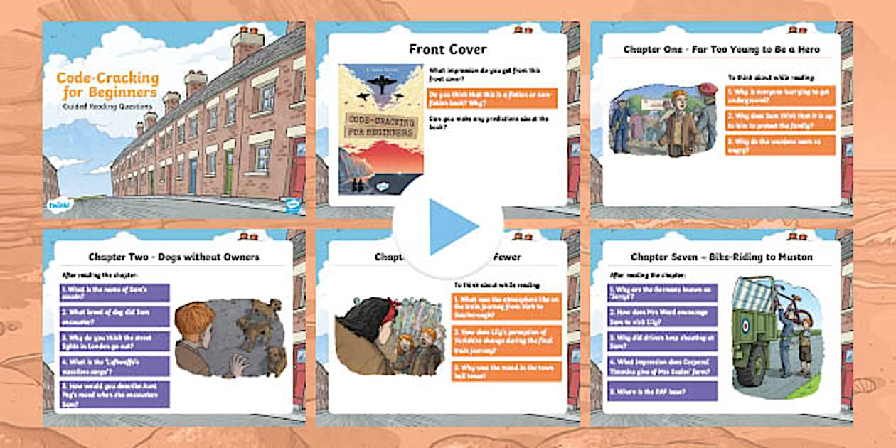 'Code-Cracking for Beginners' KS2 Guided Reading Questions PowerPoint