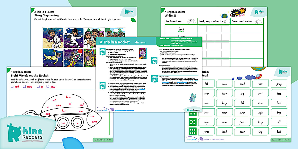Level 4a A Trip in a Rocket Guided Reading Pack - Twinkl
