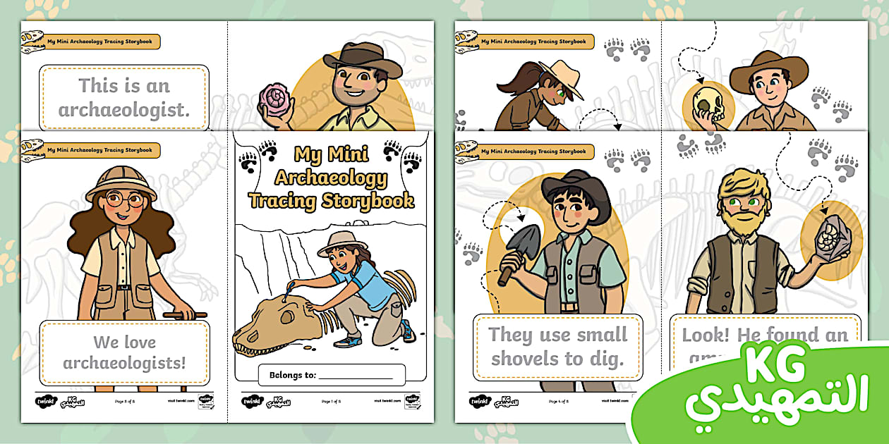 Little Archaeologists: My Mini Archaeology Tracing Storybook | EYFS