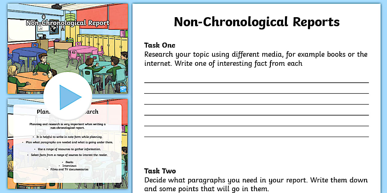 KS2 Writing a Non-Chronological Report Worksheet - Twinkl