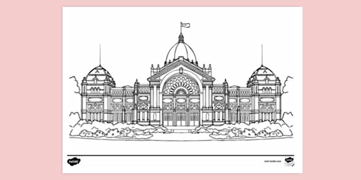 Building Colouring Sheet | Colouring Sheets | Twinkl